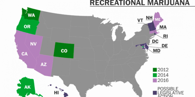 Recreational Marijuana Map